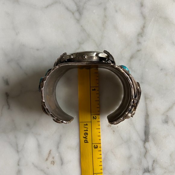 Vintage | Jewelry | Vintage Apachito Native American Sterling Watch ...